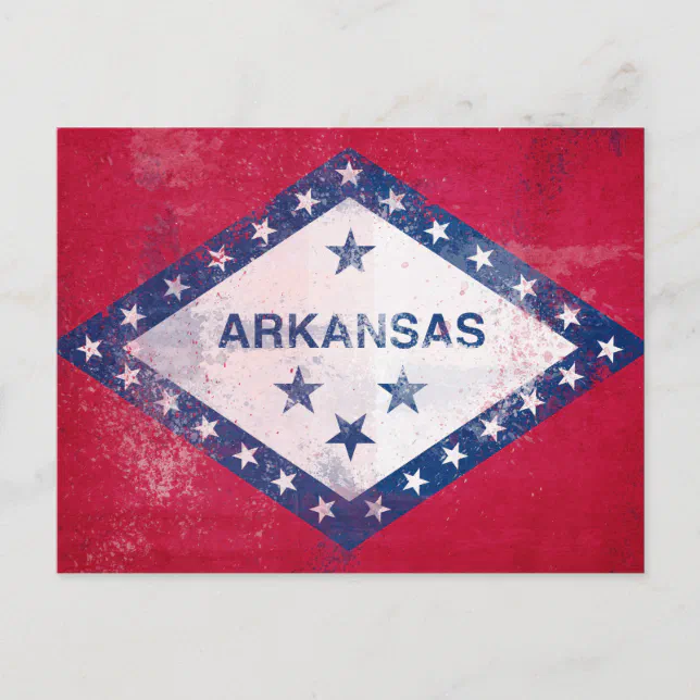 Distressed Arkansas Flag Postcard | Zazzle