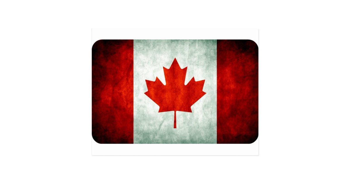Distressed Canada Flag Postcard | Zazzle.com
