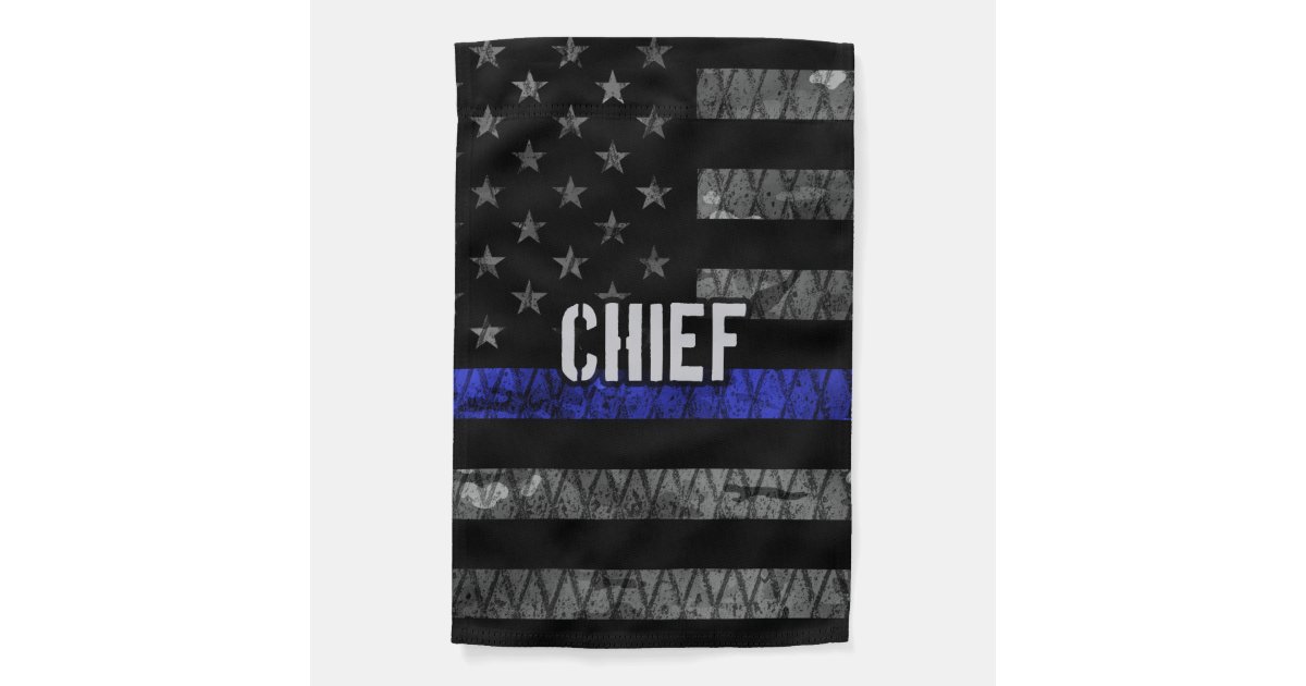 Distressed Chief Police Flag | Zazzle