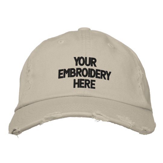 Distressed Chino Twill Cap | Zazzle.com