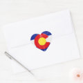 Distressed Colorado Flag Heart Sticker | Zazzle