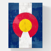 Distressed Colorado State Flag Paperweight | Zazzle