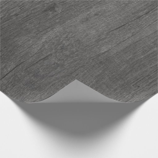 Distressed Country Dark Grey Antique Wood Grain Wrapping Paper | Zazzle