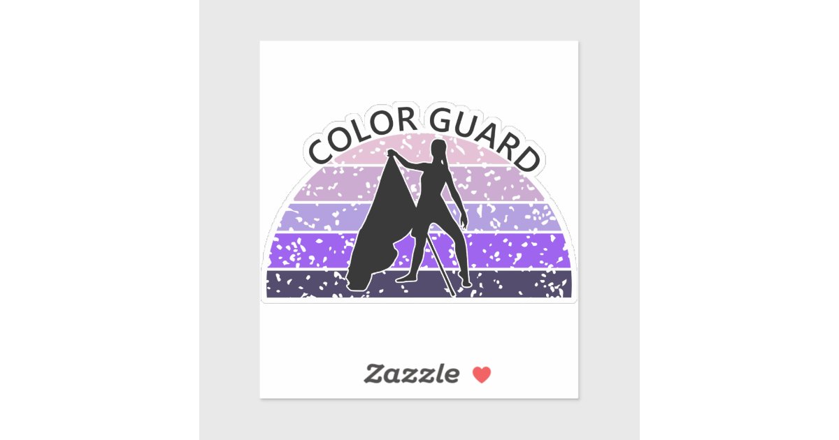 Distressed Female Flag on Ombre Purple background Sticker | Zazzle