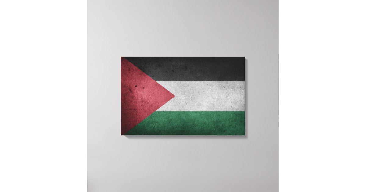 Distressed Flag of Palestine Canvas Print | Zazzle