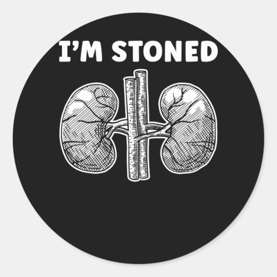 Distressed Funny Kidney Stone Surgery Classic Round Sticker | Zazzle.com