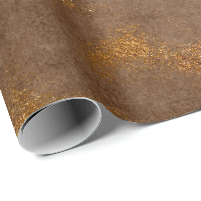 Distressed Gold Brown Maroon Rust Wrap Wrapping Paper | Zazzle