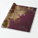 Distressed Gold Burgundy Red Rust Wrap Wrapping Paper | Zazzle