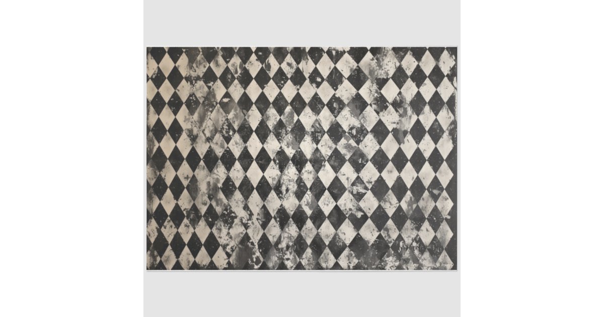 Distressed Harlequin Tissue Paper | Zazzle