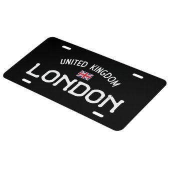 Distressed London UK License Plate | Zazzle