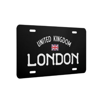 Distressed London UK License Plate | Zazzle