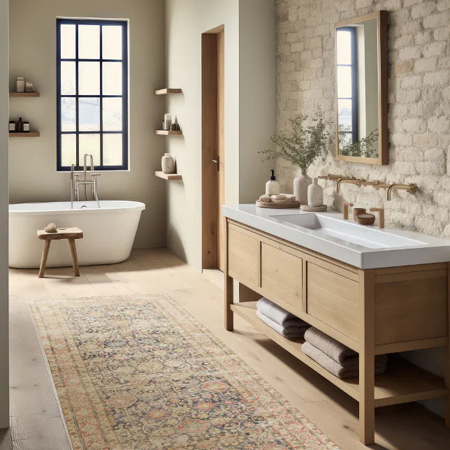 Distressed Lori Pambak Kazak Caucasus Runner | Zazzle