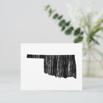 Distressed Oklahoma State Outline Postcard | Zazzle