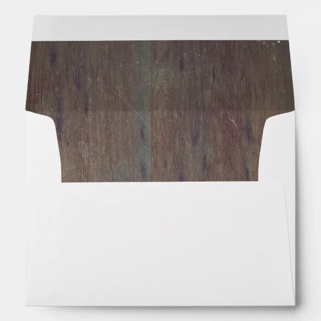 Distressed Old Rustic Barn Wood Envelope | Zazzle