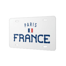 Distressed Paris France License Plate | Zazzle