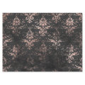 Distressed Pink Scroll Work on Black Decoupage Tissue Paper | Zazzle