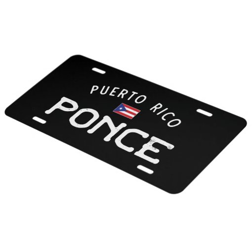 Distressed Ponce Puerto Rico License Plate | Zazzle