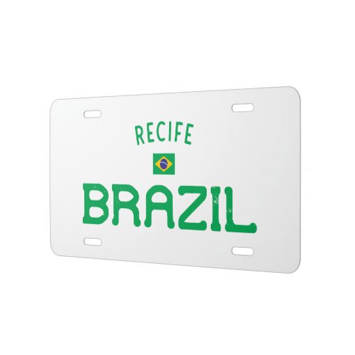 Distressed Recife Brazil License Plate | Zazzle