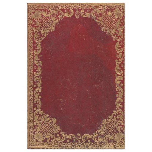 Distressed Red Book Cover Decoupage Sheet | Zazzle