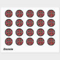 Distressed Red Peace Sign Sticker | Zazzle