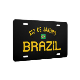 Distressed Rio de Janeiro Brazil License Plate | Zazzle