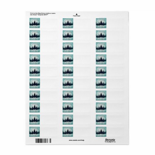 Distressed Rustic Evergreen Pine Trees Forest Label | Zazzle