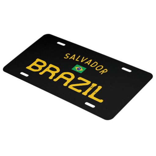 Distressed Salvador Brazil License Plate | Zazzle