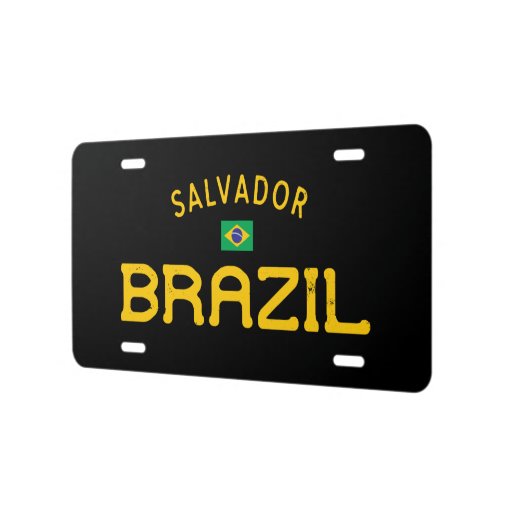 Distressed Salvador Brazil License Plate | Zazzle