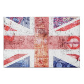 Distressed UK Union Jack Flag Collage Faux Canvas Print | Zazzle