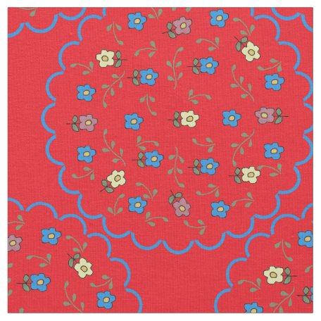 Ditsy Floral Fabric | Zazzle