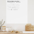Ditto Font Glyphs Contact Sheet Poster | Zazzle