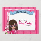 Diva Birthday Invitation | Zazzle