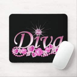 Diva Bling Mouse Pad | Zazzle