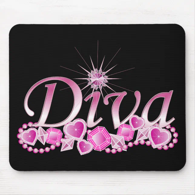 Diva Bling Mouse Pad | Zazzle