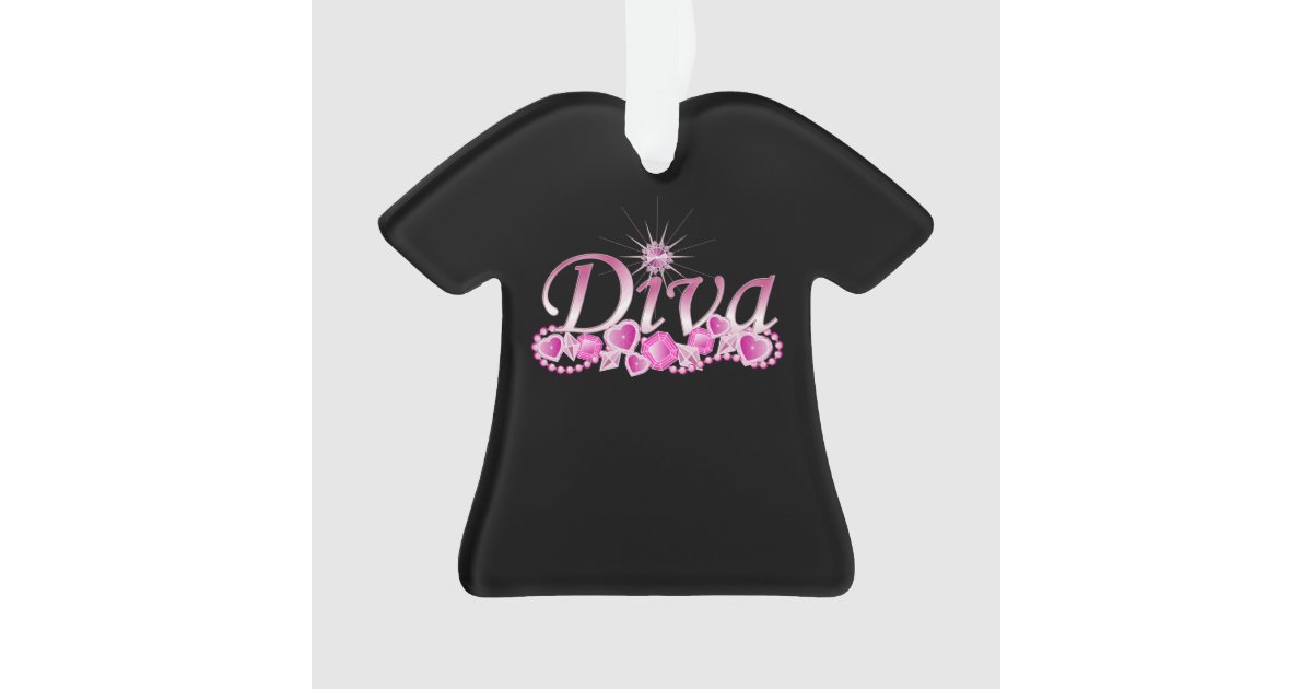 Diva Bling Ornament | Zazzle