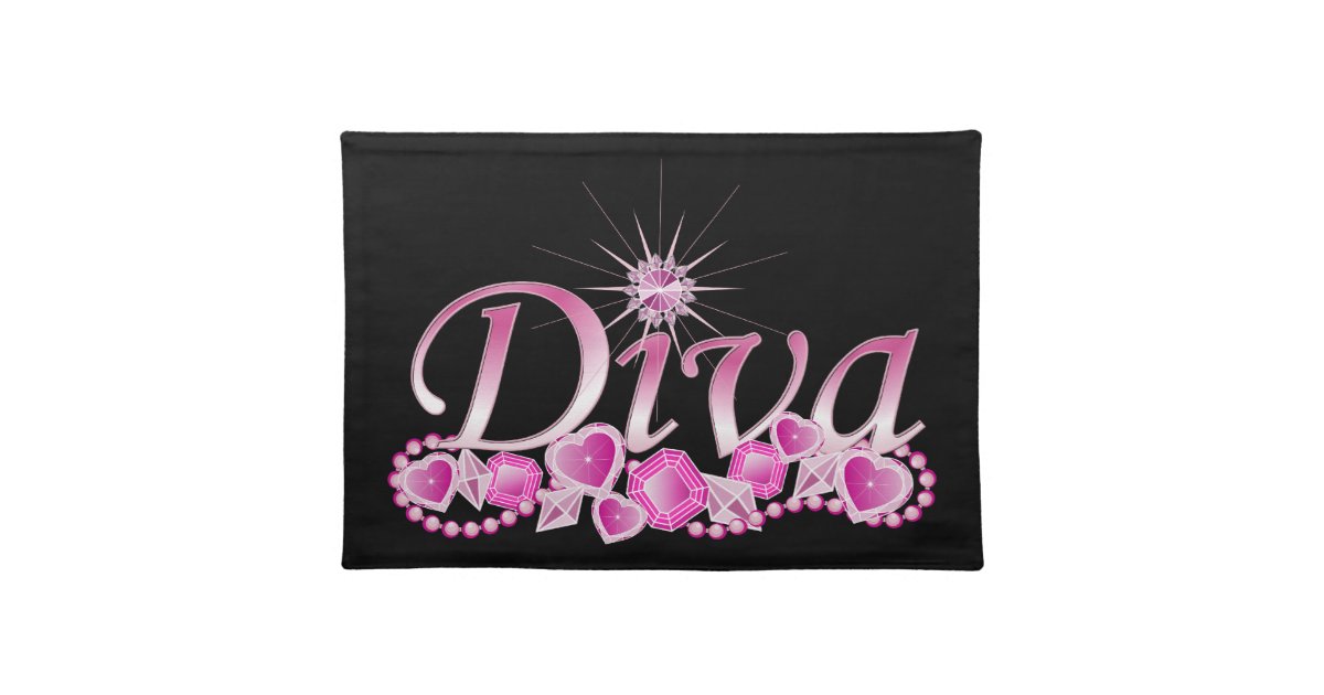 Diva Bling Placemat | Zazzle