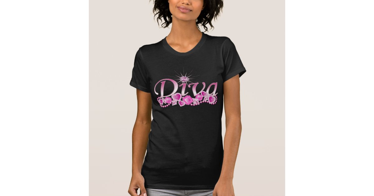 Diva Bling T-Shirt | Zazzle