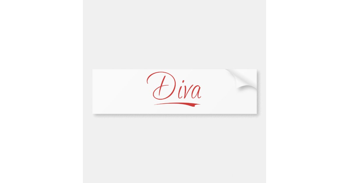 diva bumper sticker | Zazzle