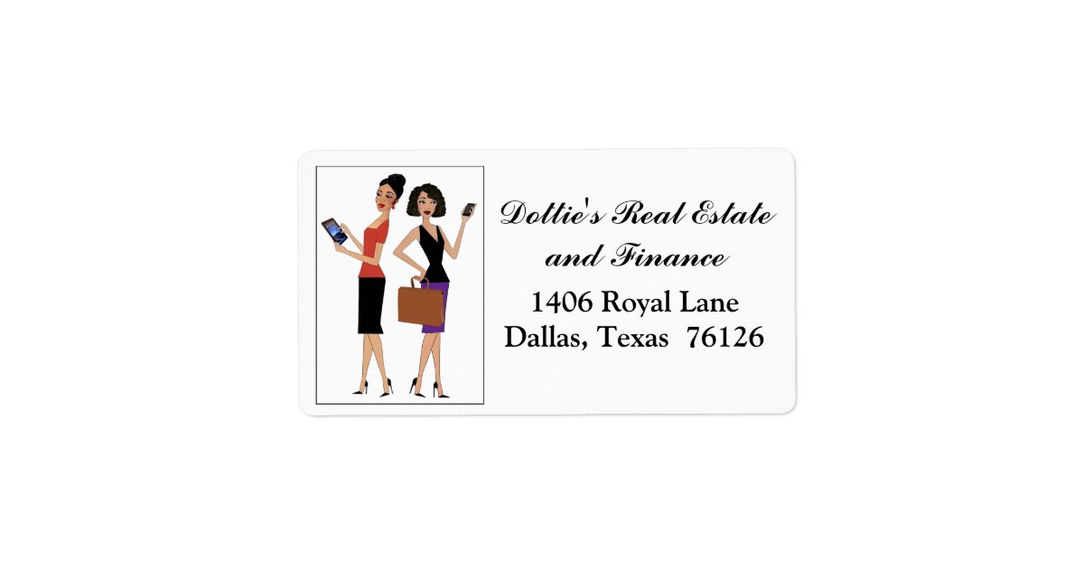 Diva Business Address Labels | Zazzle