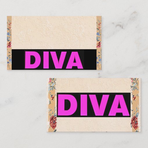 Diva Business Card | Zazzle