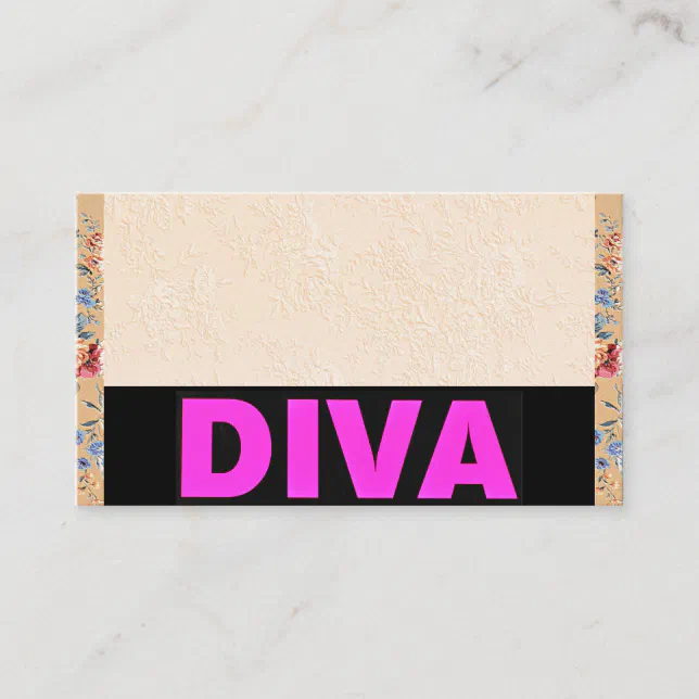 Diva Business Card | Zazzle