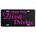Diva Driving License Plate | Zazzle