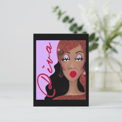 DIVA is a four letter word...Postcards Postcard | Zazzle