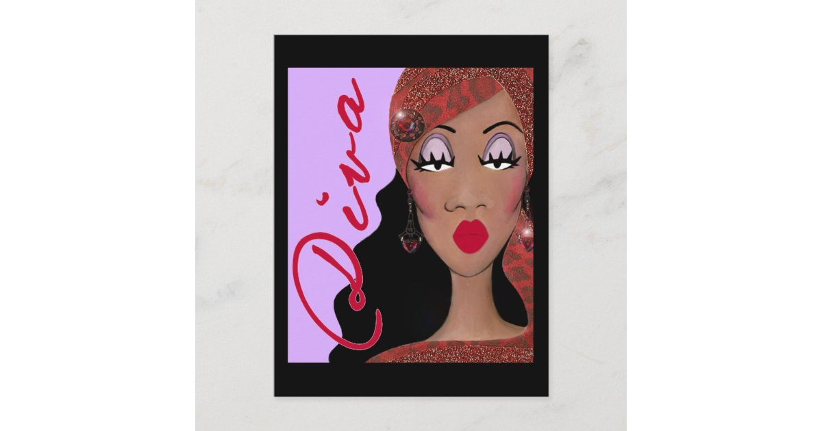 DIVA is a four letter word...Postcards Postcard | Zazzle