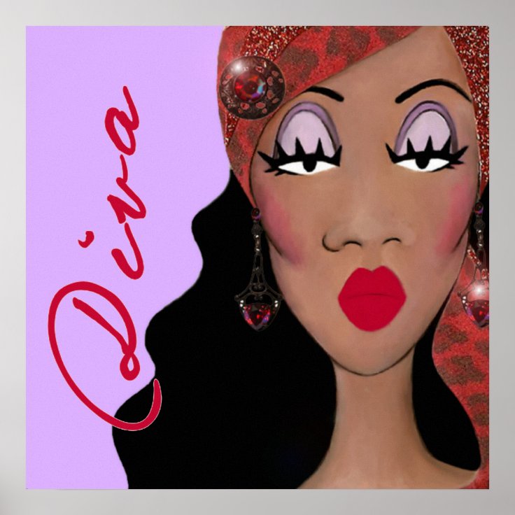 Diva is a Four Letter Word Poster | Zazzle