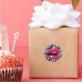DIVA Lips Collection Classic Round Sticker | Zazzle