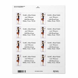 Diva Real Estate Address Labels | Zazzle