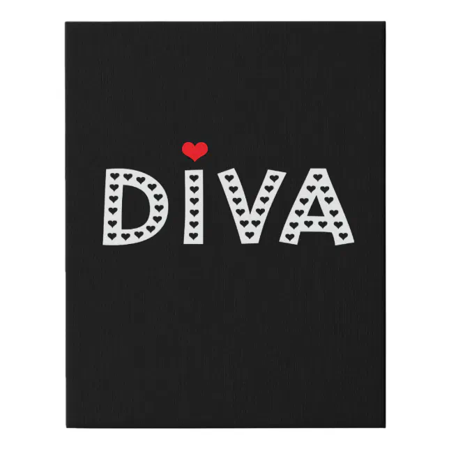 Diva Wrapped Canvas | Zazzle