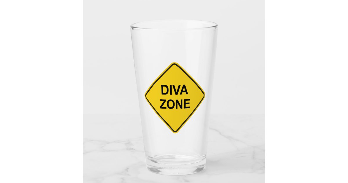Diva Zone Glass | Zazzle