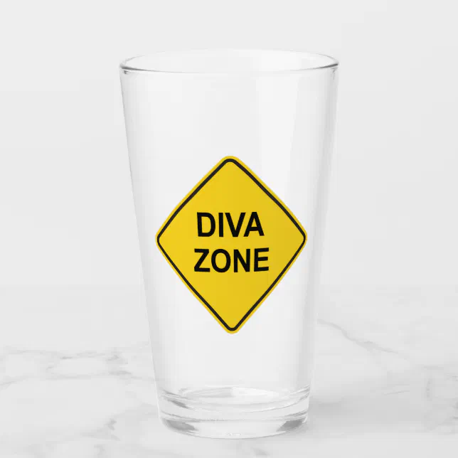 Diva Zone Glass | Zazzle